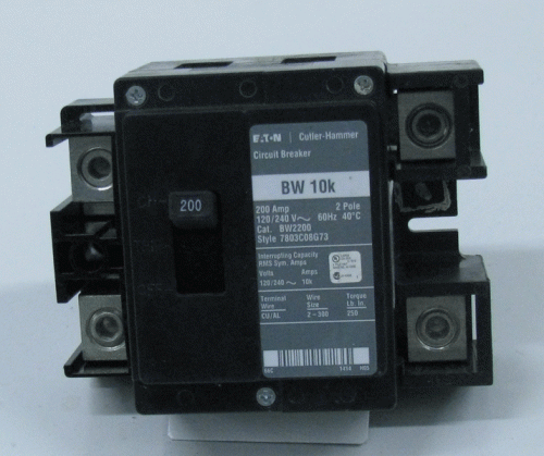 BW2200 Circuit Breaker by Eaton, Cutler Hammer or Westinghouse | Voyten ...